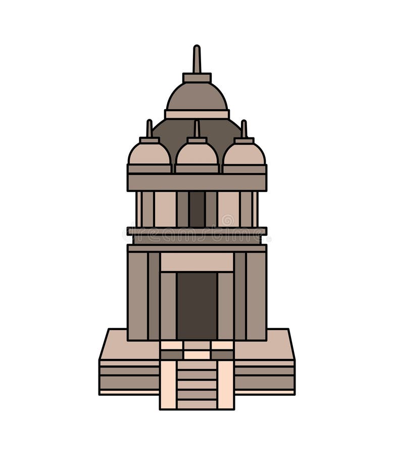Sewu indonesian temple stock vector. Illustration of sacred - 299045157