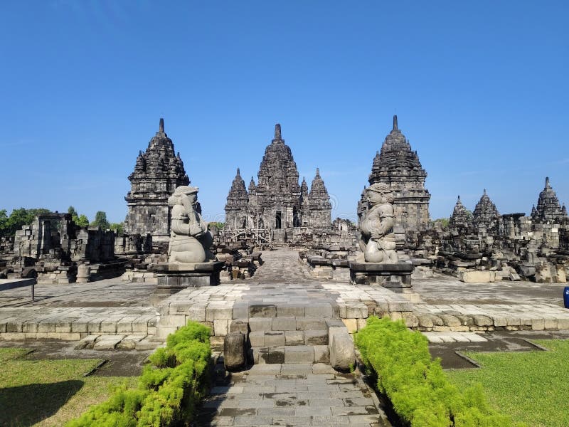 The Candi Sewu a Huge Temple Complex Near Prambanan Temple Stock Image ...
