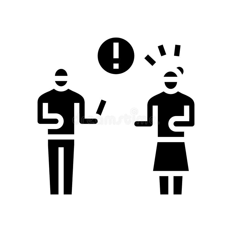 Sex Crime Glyph Icon Vector Illustration Stock Vector Illustration Of