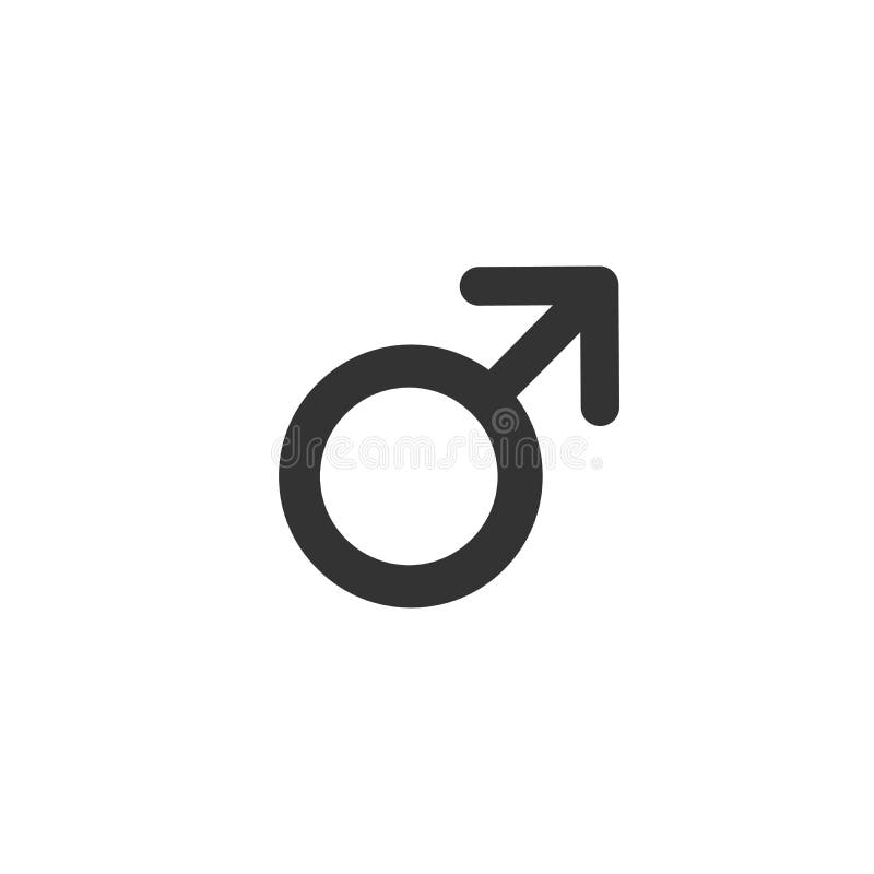 Sex Male Icon Arrow Pointing Up Stock Vector Illustration Isolated On