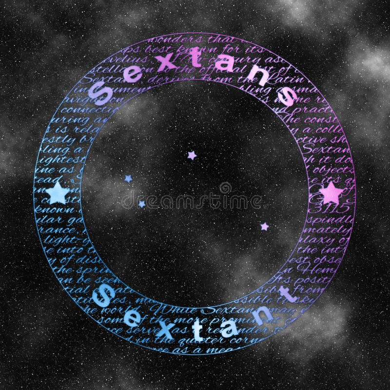 Sextans Constellation, Sextant Constellation Stock Illustration ...