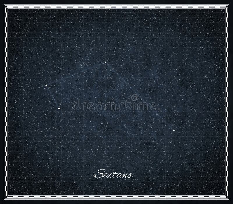 Sextans Star Constellation, Night Sky, Cluster of Stars, Deep Space ...