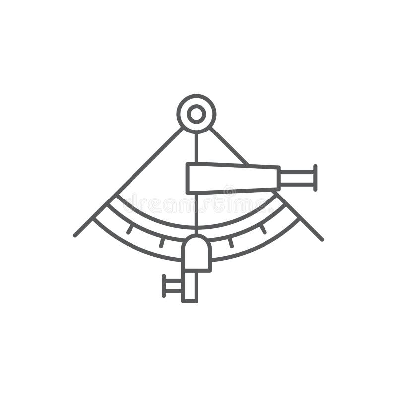 Sextant Vector Icon Symbol Isolated on White Background Stock Vector ...