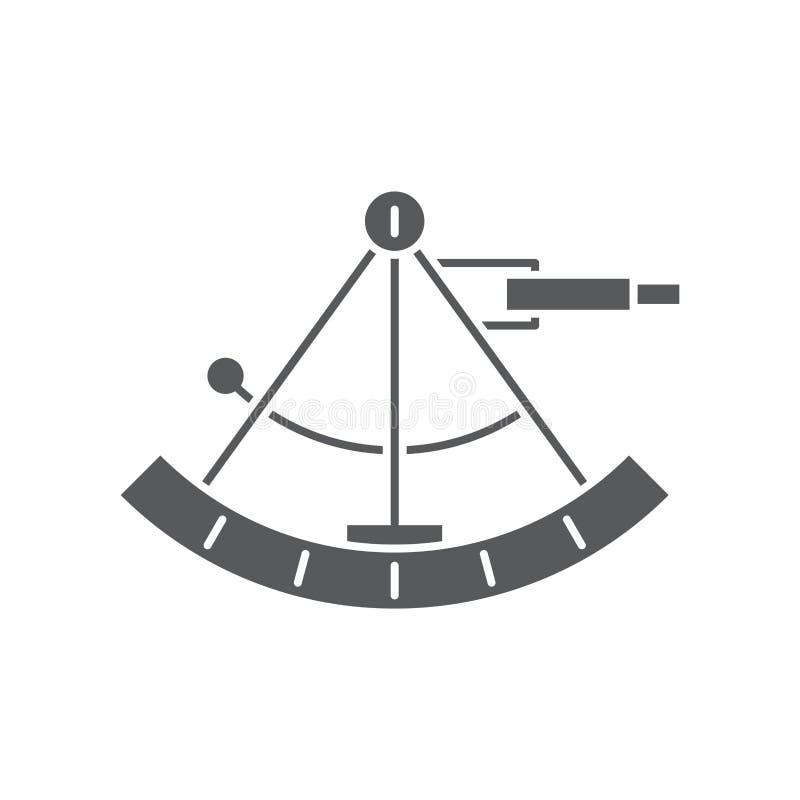 Sextant Vector Icon Symbol Isolated on White Background Stock Vector ...
