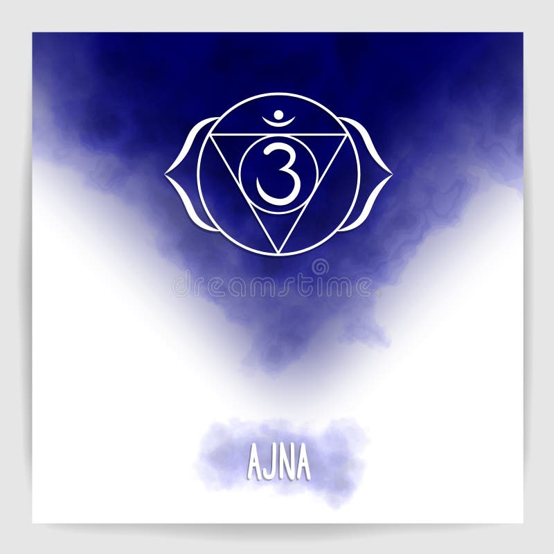 Sexto, Chakra Del Tercer Ojo - Ajna Ilustración del Vector ...