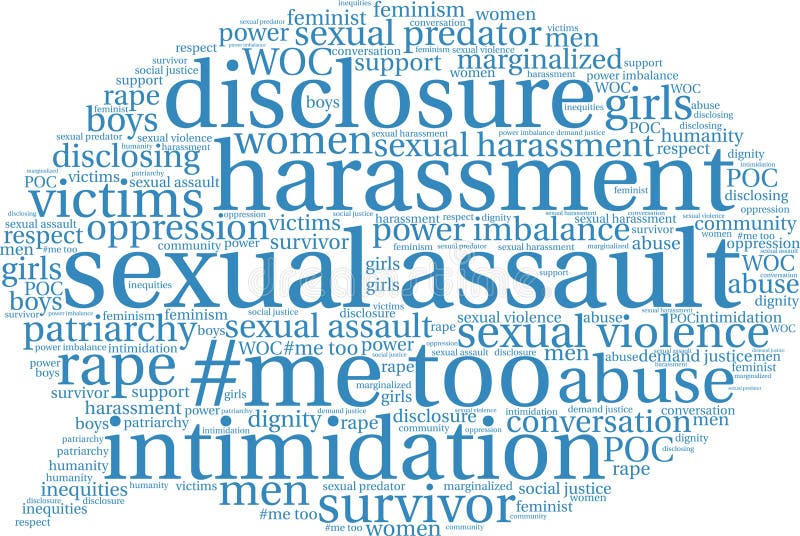Sexual Assault Word Cloud stock illustration. Illustration of community ...
