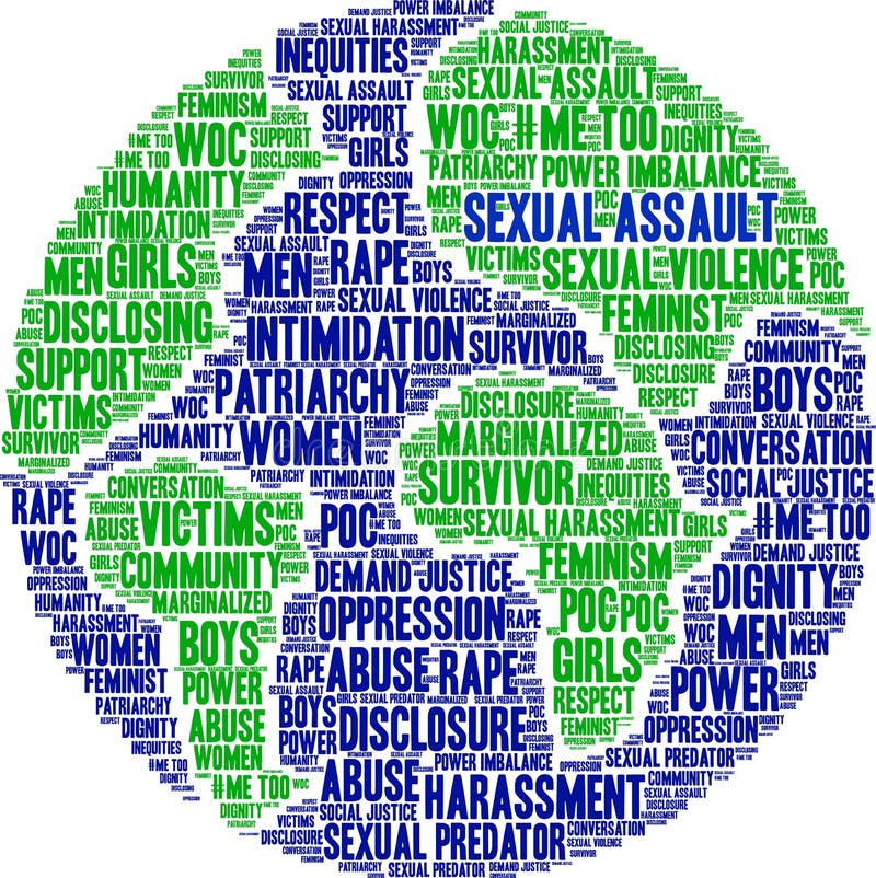 Sexual Assault Word Cloud stock vector. Illustration of disclosure ...