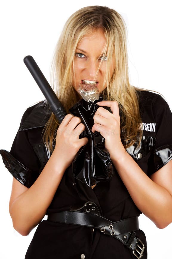 Angry police sergeant stock photo. Image of playful, person - 15159588