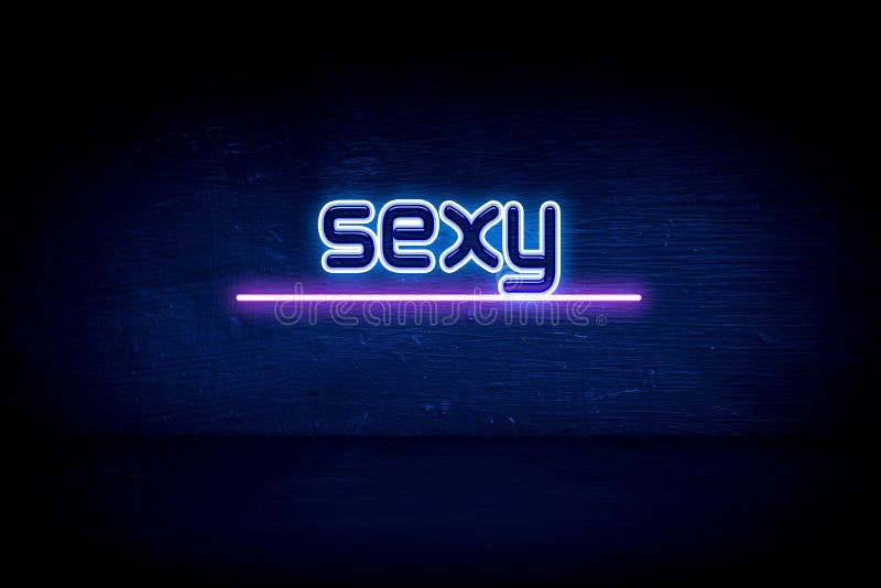 - Blue Neon Announcement Signboard Stock Illustration - Illustration of ...