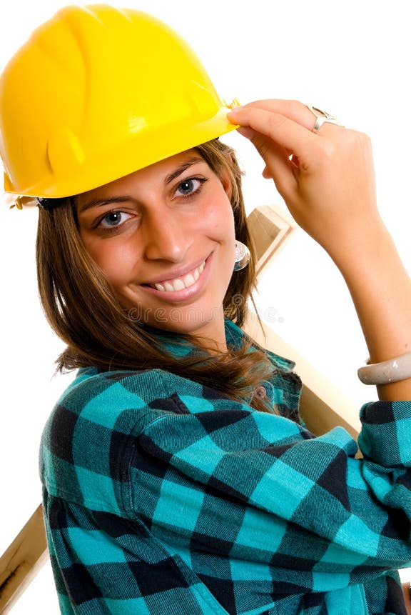 Construction lady stock image. Image of glamour, construction - 7113651