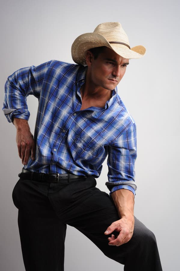 The Handsome Man Poses for the Photo. Stock Photo - Image of undefined ...