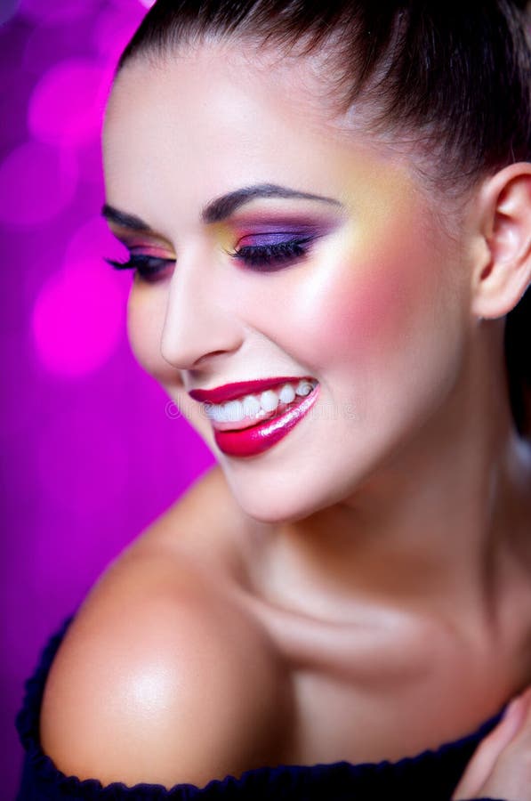 Crimson stock photo. Image of glamour, face, female, natural - 10402190