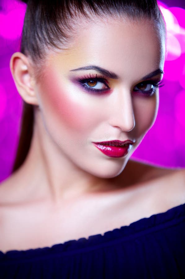 Crimson stock photo. Image of glamour, face, female, natural - 10402190