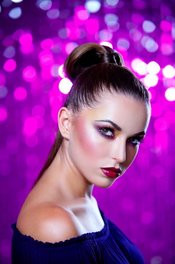 Crimson stock photo. Image of glamour, face, female, natural - 10402190