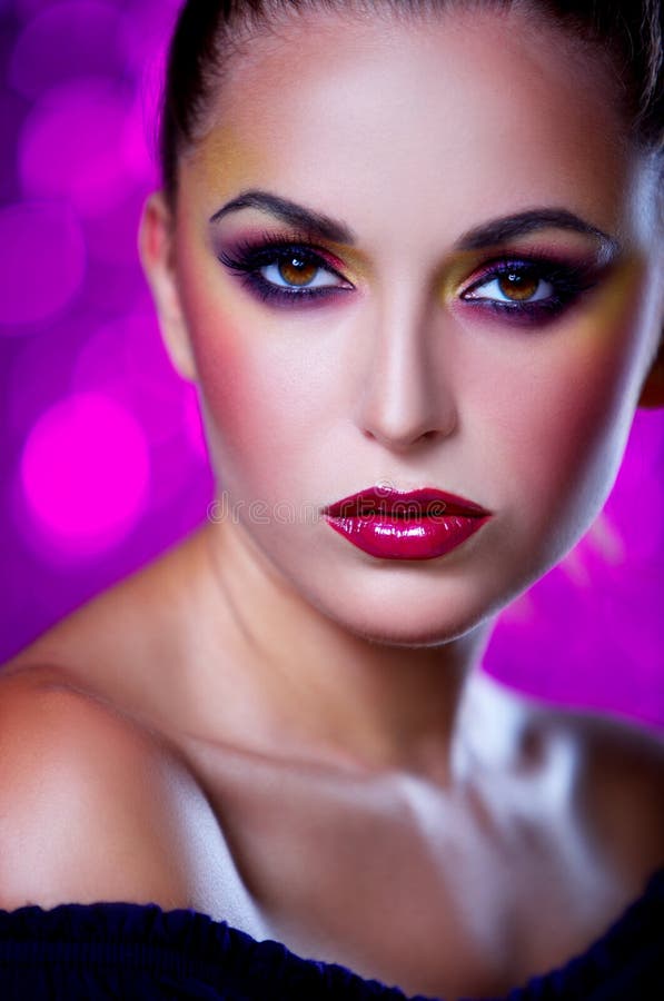 Crimson stock photo. Image of glamour, face, female, natural - 10402190