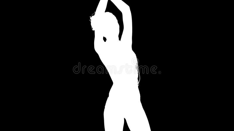 Disco Dancer Made into a Shadow Silhouette Stock Footage - Video of ...