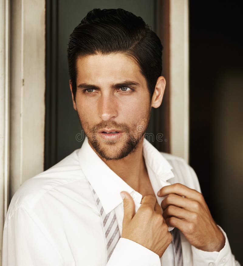 Sexy Fashion And Business With Man In Office For Handsome Elegant And