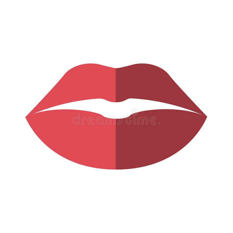 Female lips isolated icon stock vector. Illustration of beautiful ...