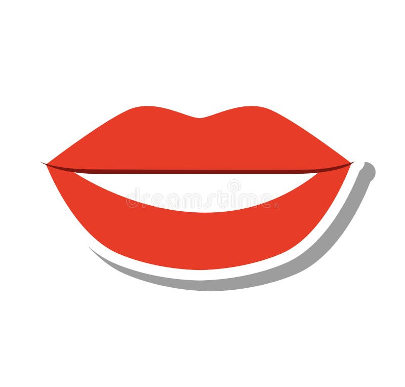 Female Lips Isolated Icon Stock Vector Illustration Of Isolated 79703336