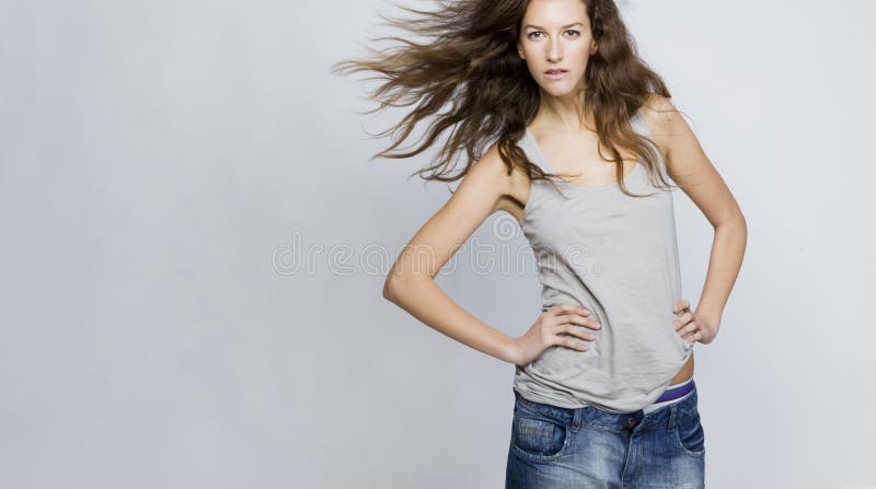 Fit woman stock image. Image of gorgeous, healthy, blond - 21394653