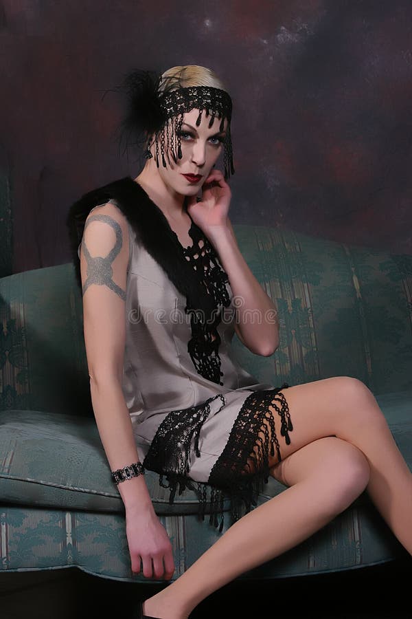 Flapper Girl stock image. Image of barrette, beauty, girl - 31710445