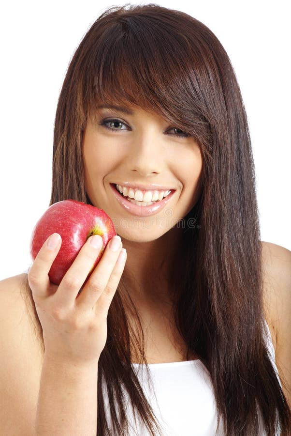 A Girl With Apple Picture. Image: 4477816