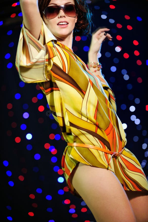 Girl dancing stock photo. Image of lifestyle, disco, night - 6798394