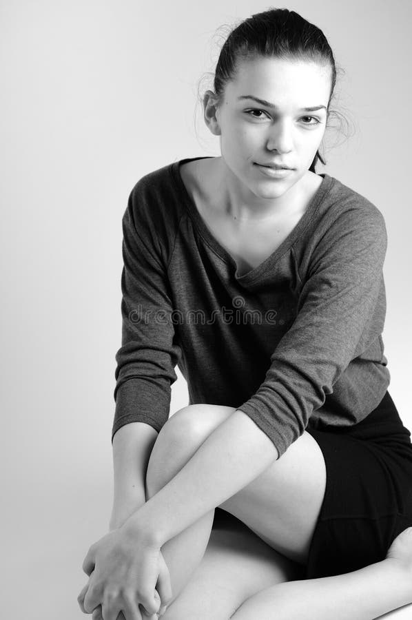 Girl posing stock image. Image of female, standing, pretty - 18097623