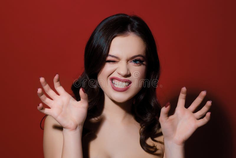 Girl Seductive Beauty Fashion Woman Portrait People Emotions And