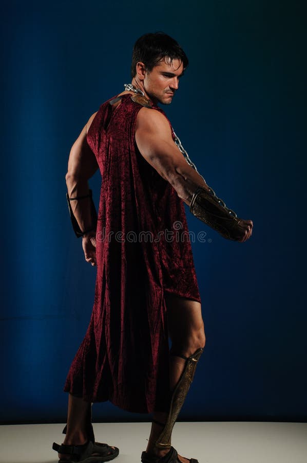 The Gladiator Strikes a Unique Pose Stock Image - Image of ancient ...