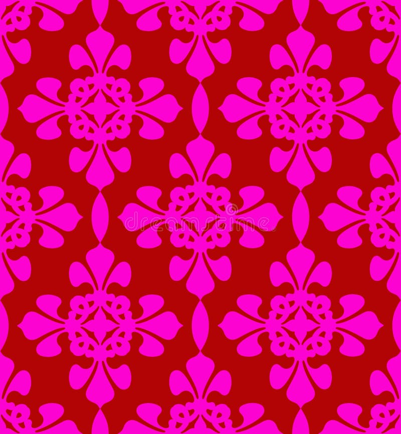 Hot Pink Pattern Wallpaper