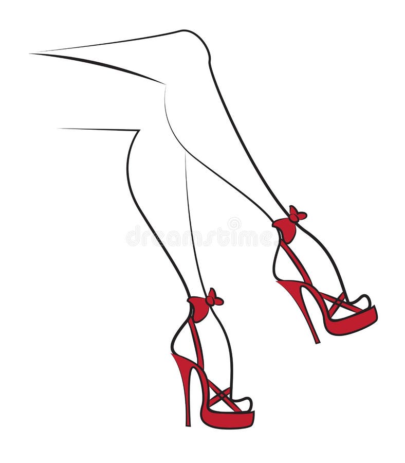 Legs stock vector. Illustration of shapely, feminine - 38241647