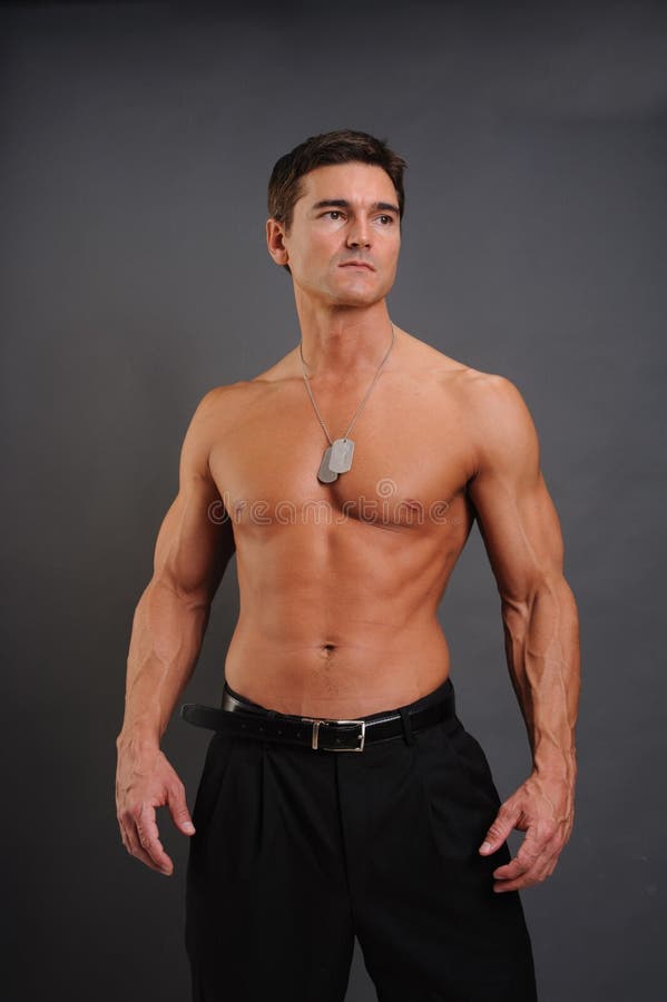 The Man Poses for the Photo Stock Image - Image of fierce, dapper ...