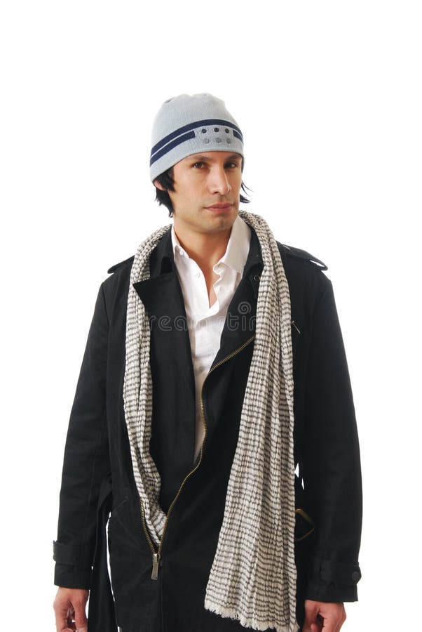 Man in winter clothes stock image. Image of clothes, model - 17210639