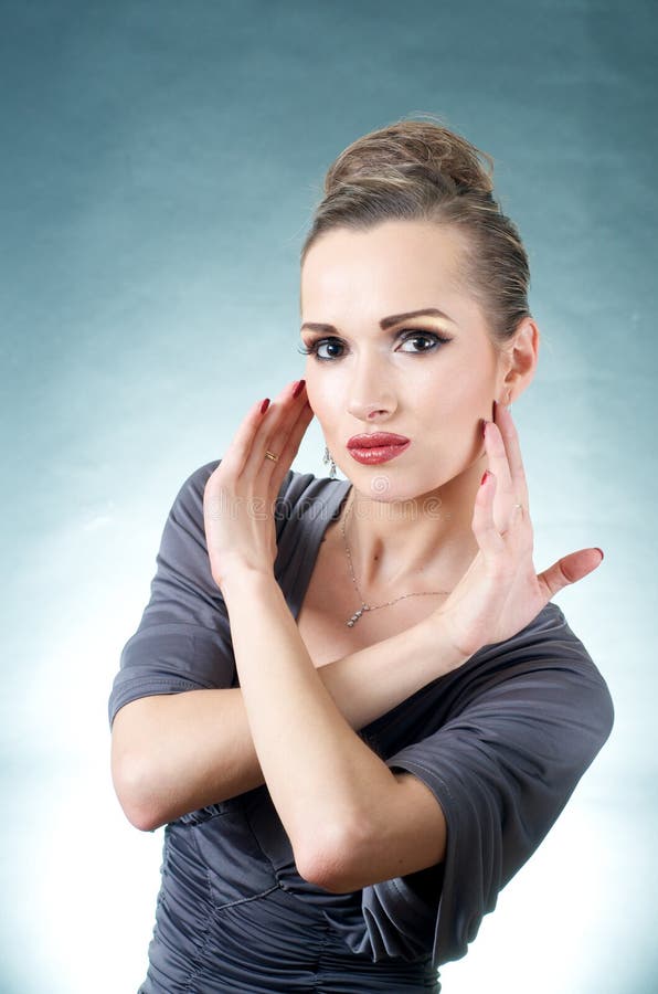 Model Posing stock photo. Image of hair, profile, lady - 17198398