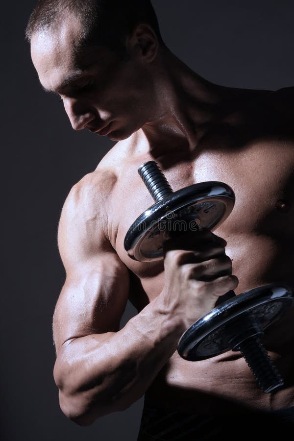 Muscular body builder stock image. Image of health, active - 13327197