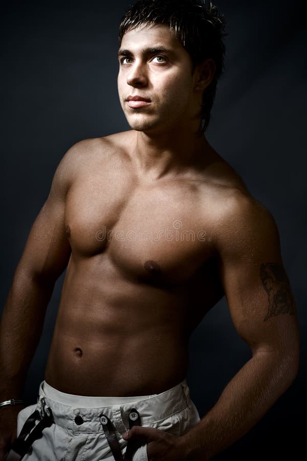 Muscular handsome man stock image. Image of artistic, fine - 9112151