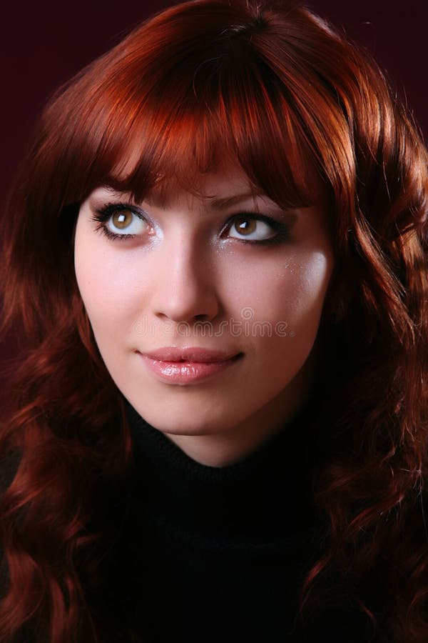 Beauty Portrait of Latina Woman with Long Hair Stock Image - Image of ...