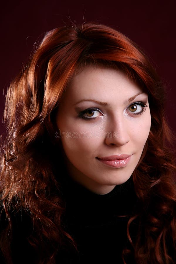 Red hair girl stock photo. Image of hair, attractive, health - 1895322