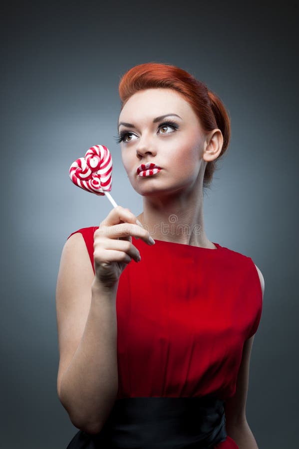 575 Red Haired Girl Candy Stock Photos - Free & Royalty-Free Stock ...