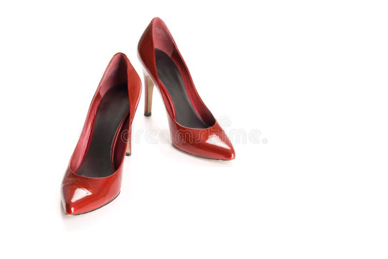 Red shoes stock image. Image of garment, allure, distinctive - 11044909