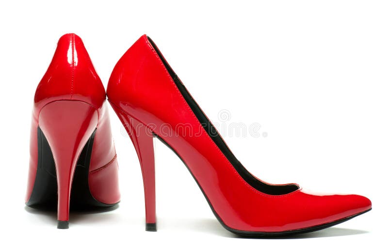 Red high heel shoes stock photo. Image of lover, beauty - 41435176