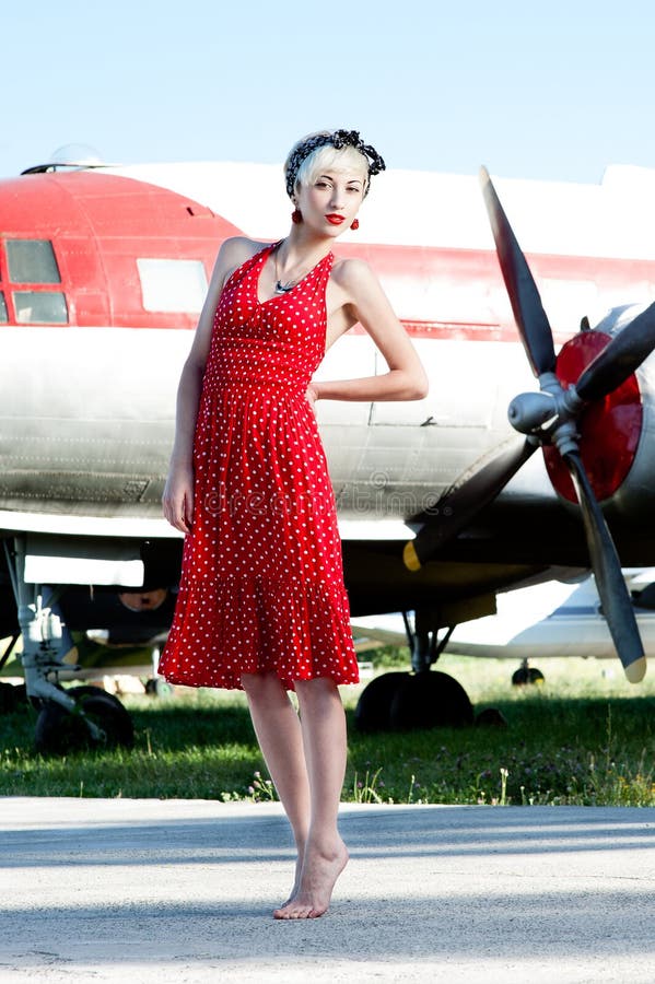 Retro girl stock photo. Image of female, girl, adult - 27505534