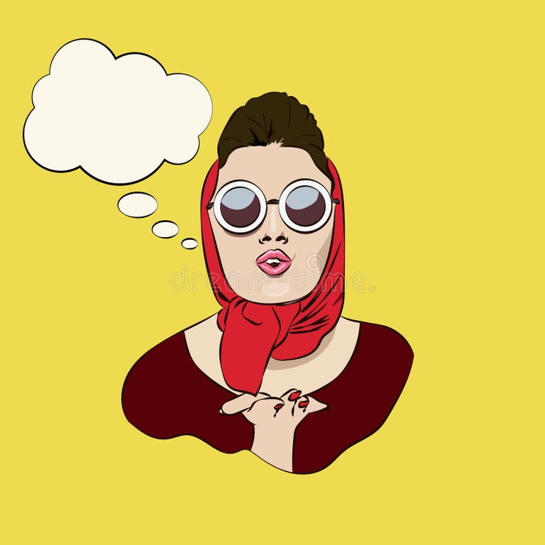 Girl Blowing Kiss Stock Illustrations 456 Girl Blowing Kiss Stock