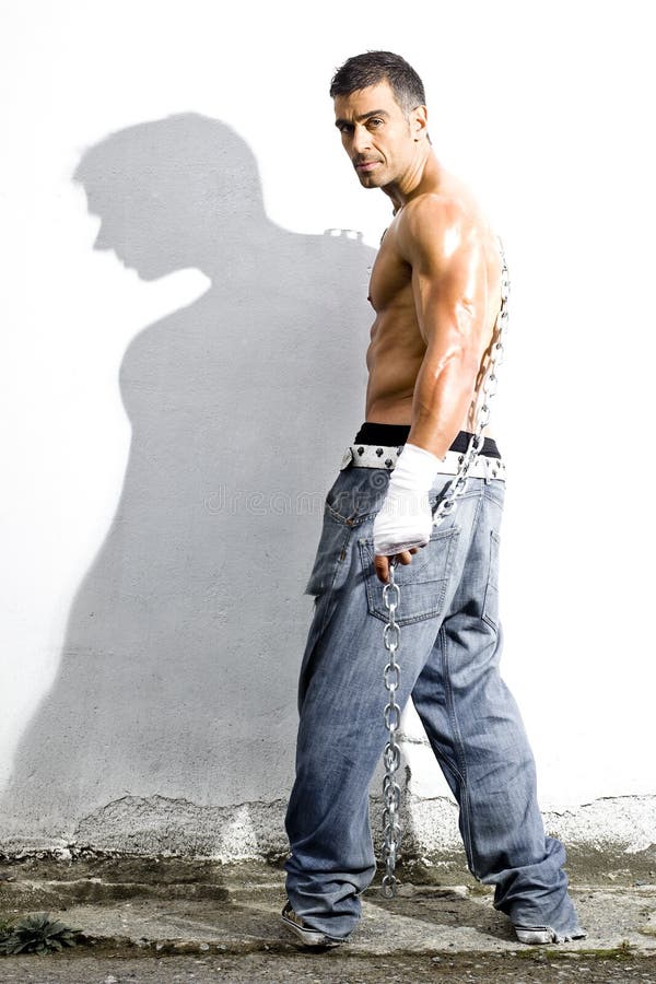 Rude man stock image. Image of muscle, caucasian, healthy - 15203557
