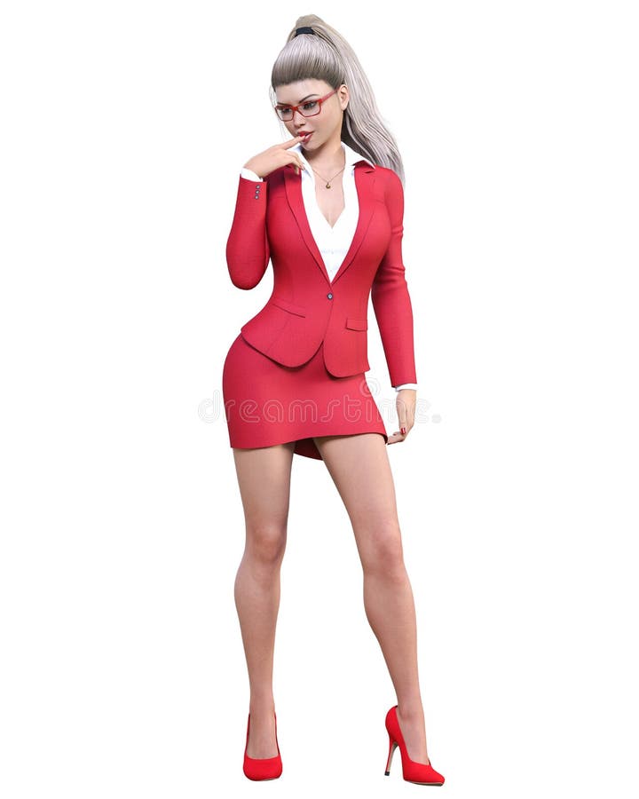 Sexy Young Secretary Office Stock Illustrations 164 Sexy Young