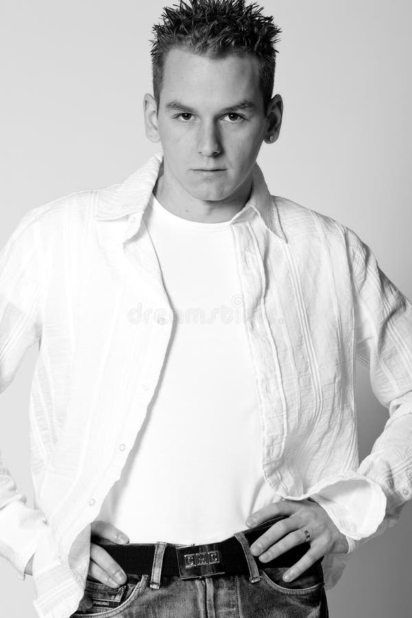 Sturdy guy stock photo. Image of sturdy, belt, pose, desaturated - 3531196