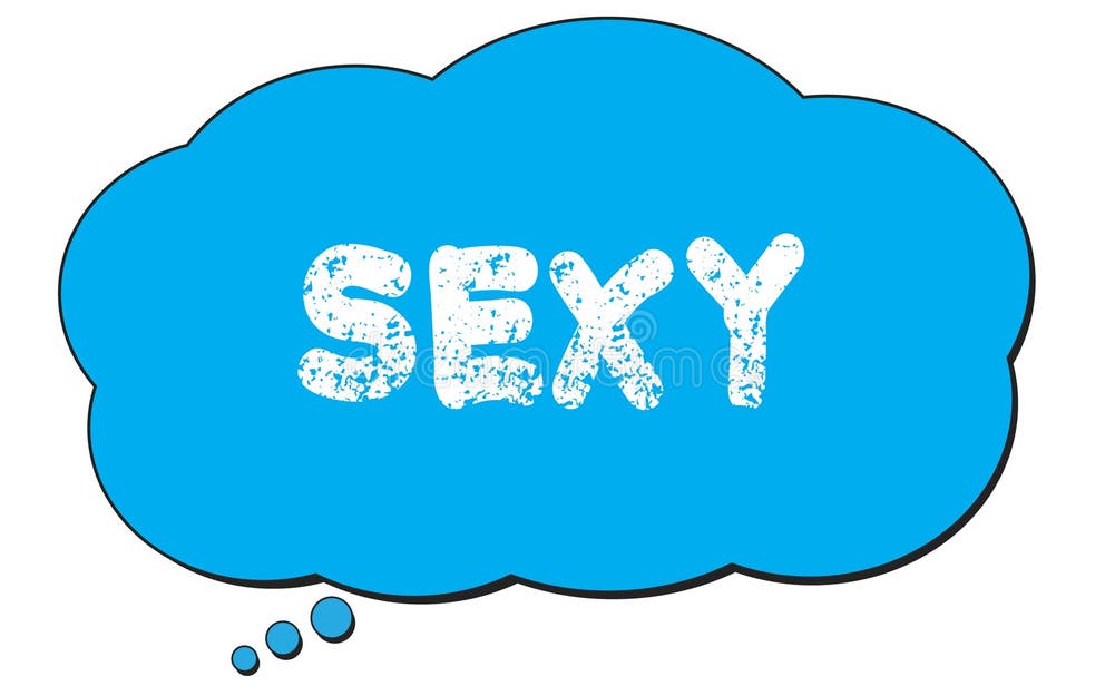 Text Written on a Blue Thought Bubble Stock Illustration - Illustration ...