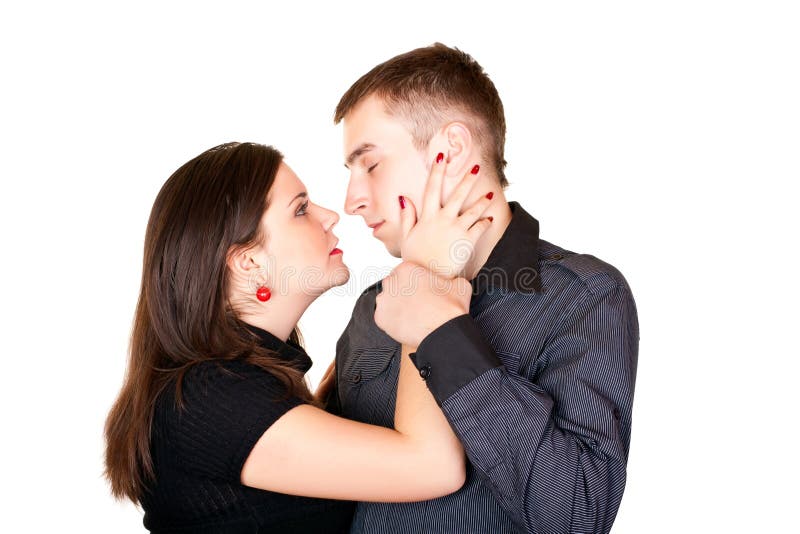 Touch stock photo. Image of passion, adult, girl, attractive - 12893566