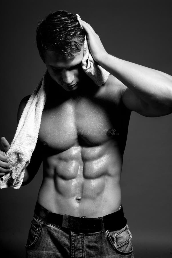 Man stock photo. Image of denim, white, built, masculine - 2769272